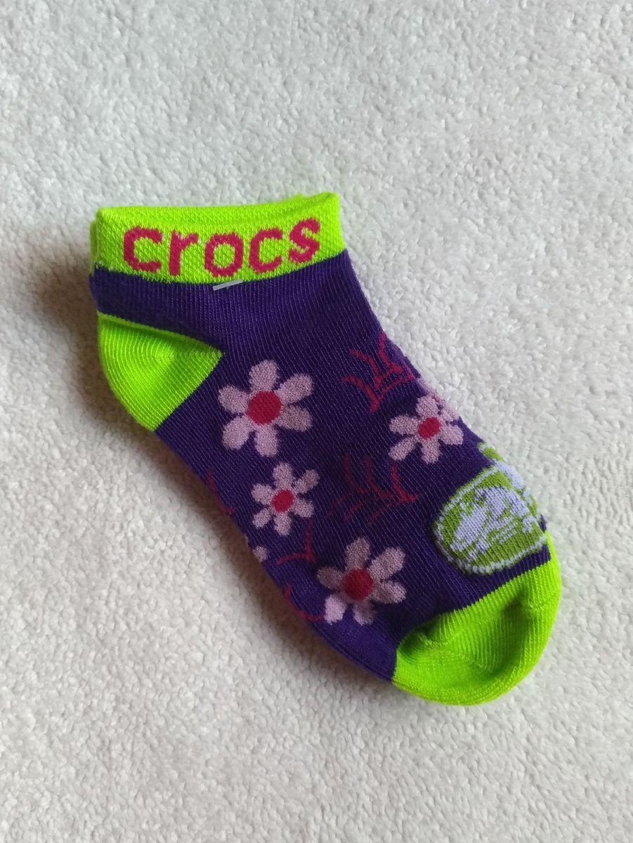 Meia Infantil de Menina Crocs Importada | Roupa Infantil para Menina ...