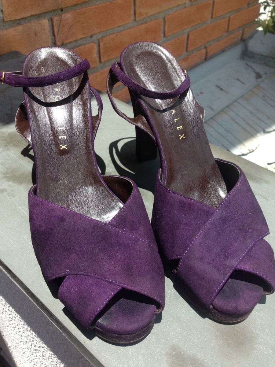 Meia Pata de Nobuke Roxo | Sandália Feminina Jorge Alex Nunca Usado ...