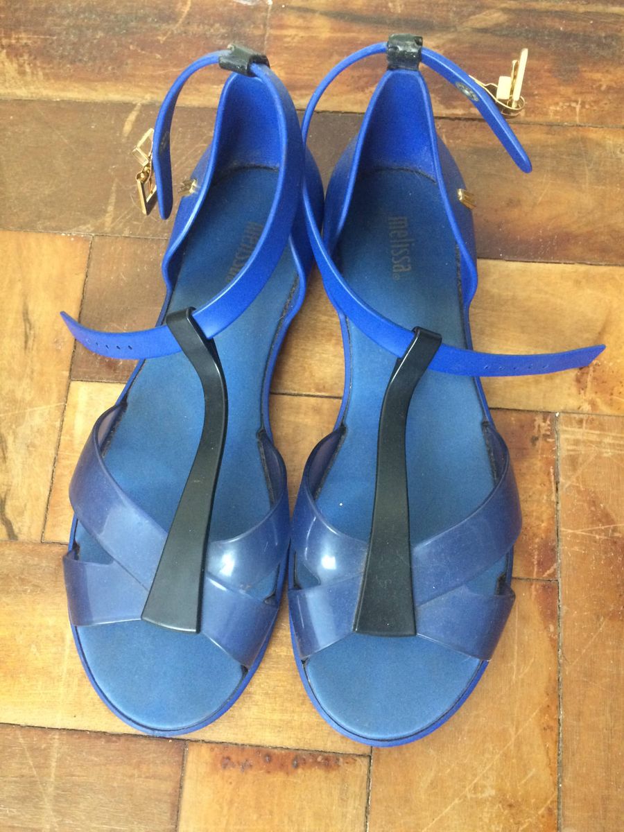 Melissa Azul 35 | Sandália Feminina Melissa Usado 49821317 | enjoei