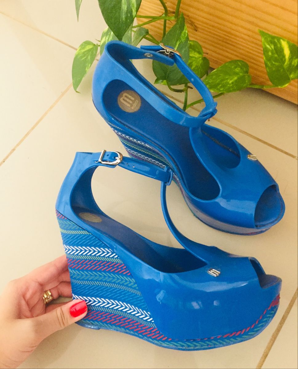 Melissa Azul Royal | Sandália Feminina Melissa Usado 40328349 | enjoei