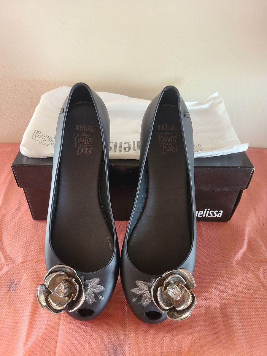 Melissa Bela e a Fera 38 | Sapatilha Feminina Melissa Usado 83631371 ...
