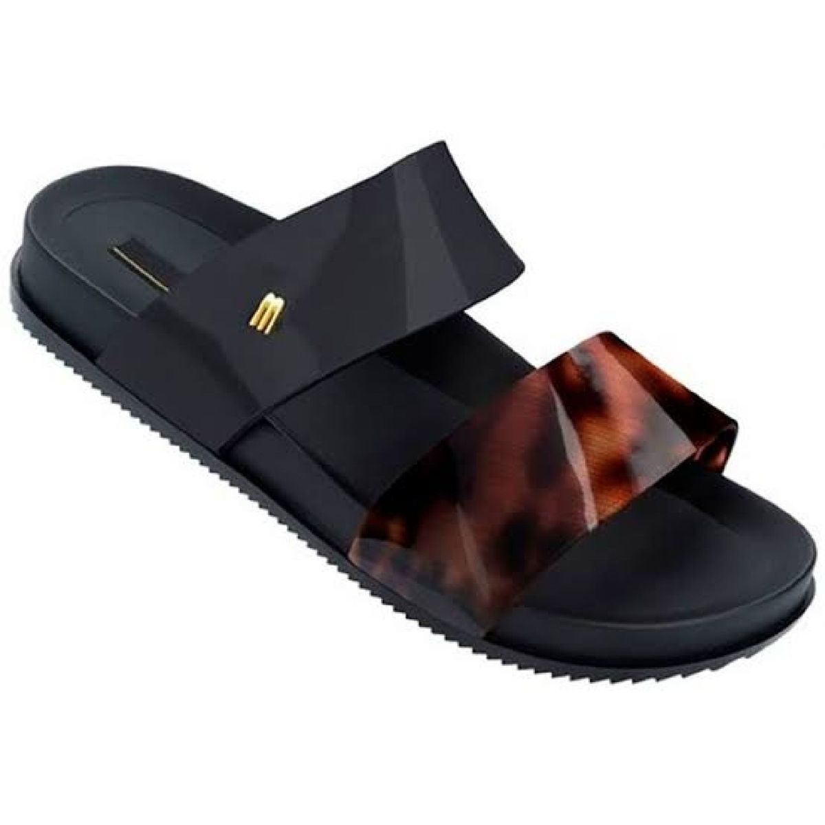 Melissa Cosmic Preto/tartaruga | Rasteira Feminina Melissa Usado ...