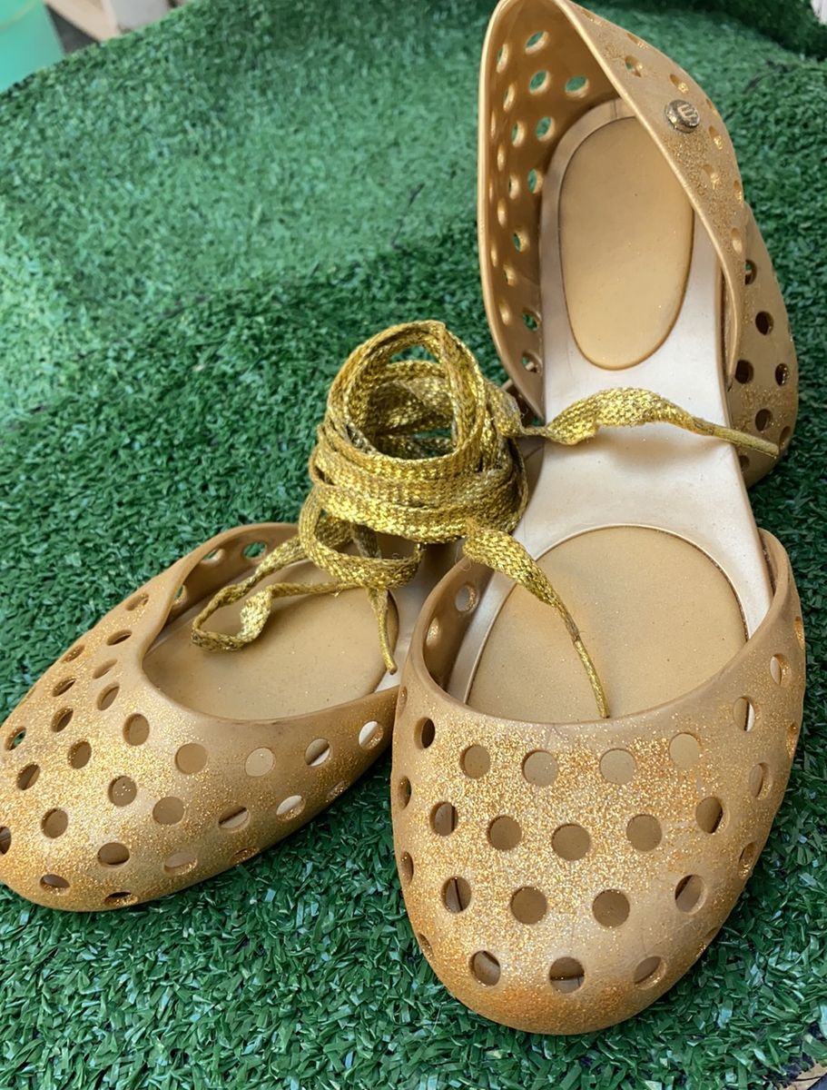 Melissa Dance Hits Dourada | Sapatilha Feminina Melissa Usado 75822552 ...