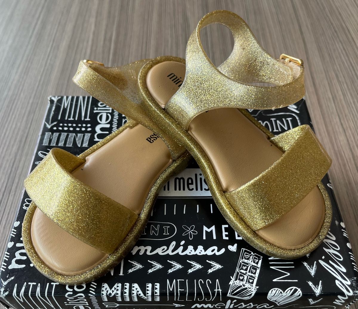 Melissa Dourada | Calçado Infantil para Bebê Melissa Usado 57276230 ...
