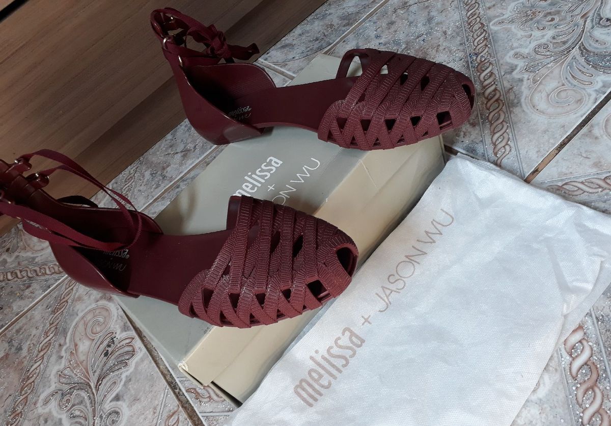 Melissa Jean Sandal - Bordo Cassis Doch Op | Sandália Feminina Melissa ...
