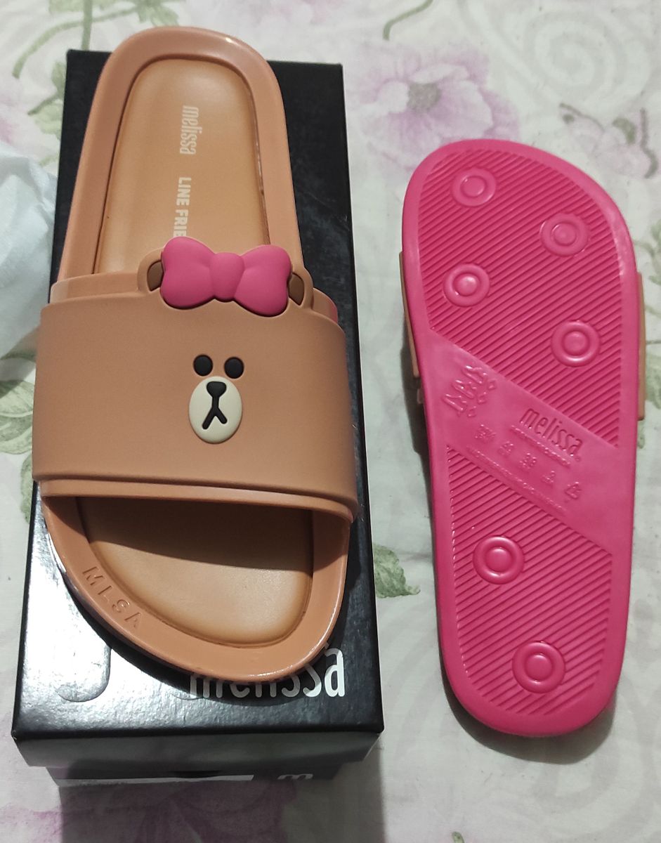 Melissa Line Friends Usada Apenas Uma Vez | Sandália Masculina Melissa ...