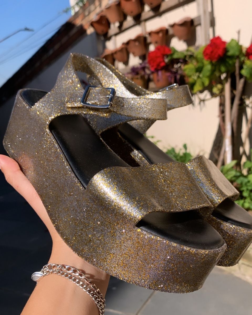 Melissa Mar Plataforma | Sandália Feminina Melissa Usado 72441120 | enjoei