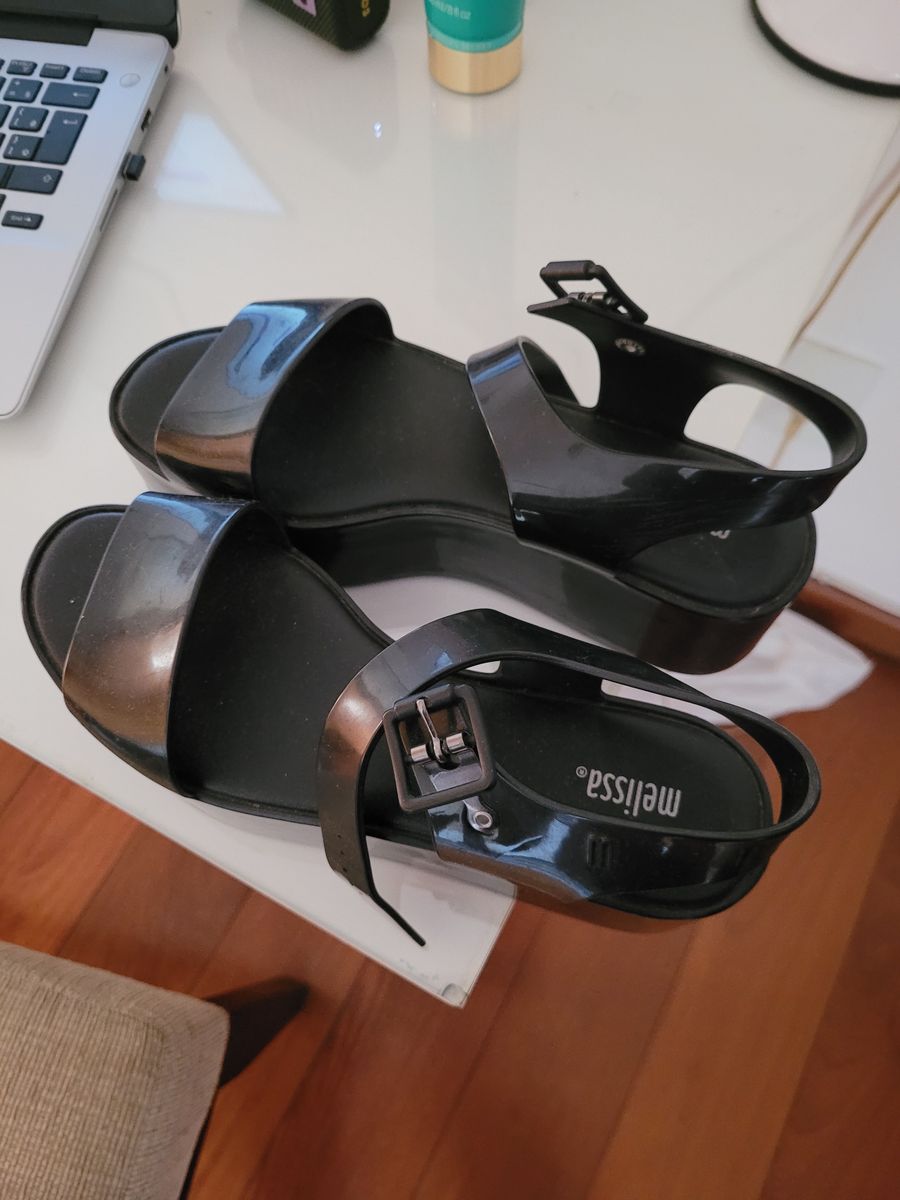 Melissa Mar Preta | Sandália Feminina Melissa Usado 62126025 | enjoei