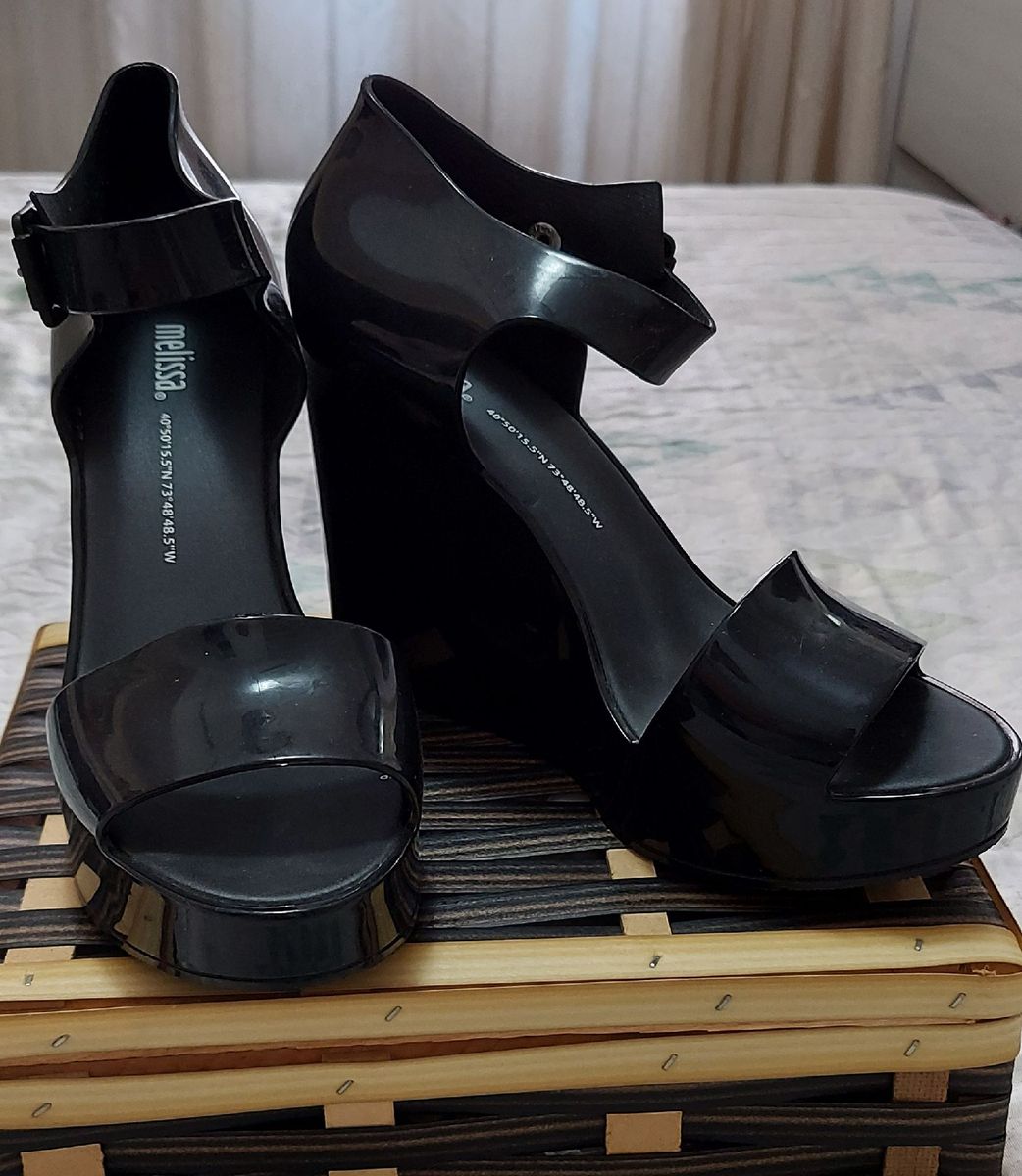 Melissa Mar Wedge Puro Luxo | Sandália Feminina Melissa Usado 73792130 | enjoei