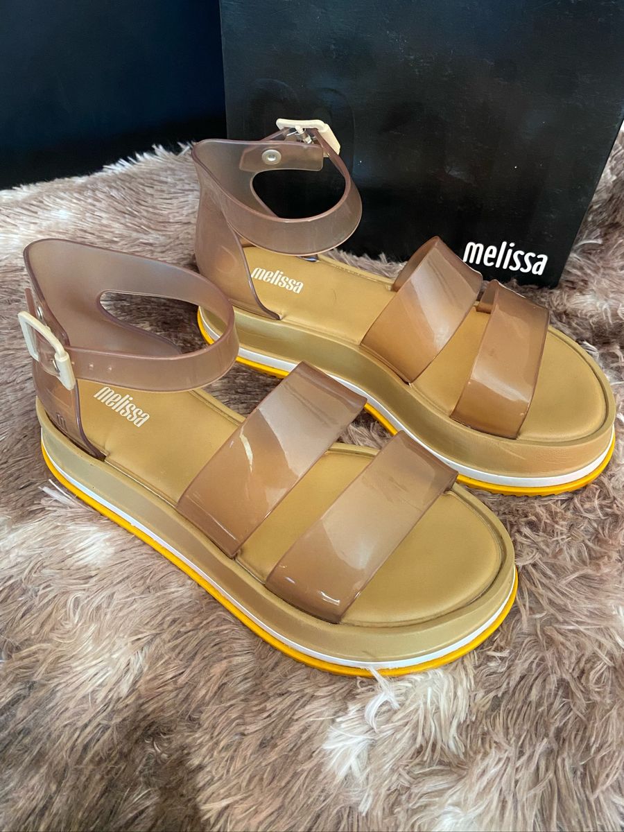 Melissa Model Platform Amarela | Sandália Feminina Melissa Usado ...