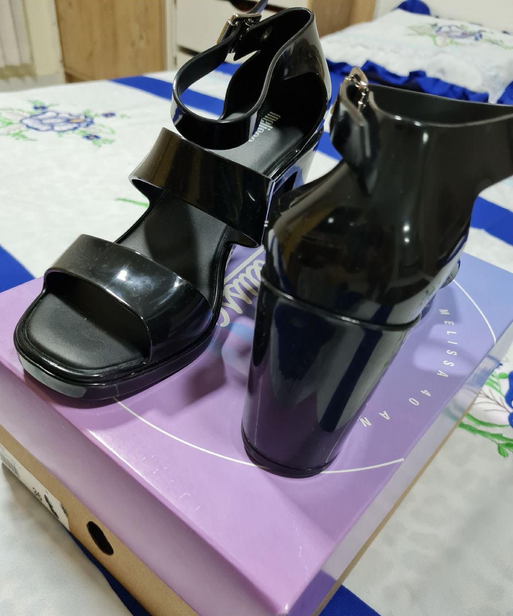 Melissa Model Preta | Sandália Feminina Melissa Nunca Usado 55762504 ...