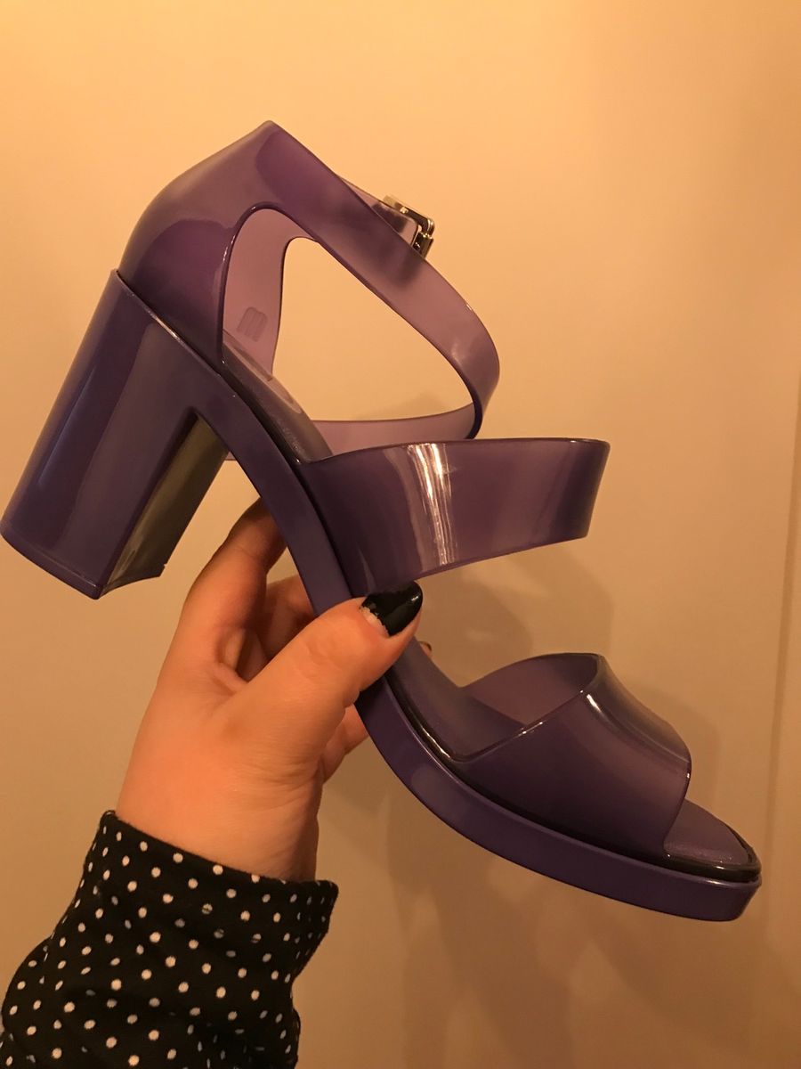 Melissa Model Roxa | Sandália Feminina Melissa Nunca Usado 87024392 ...