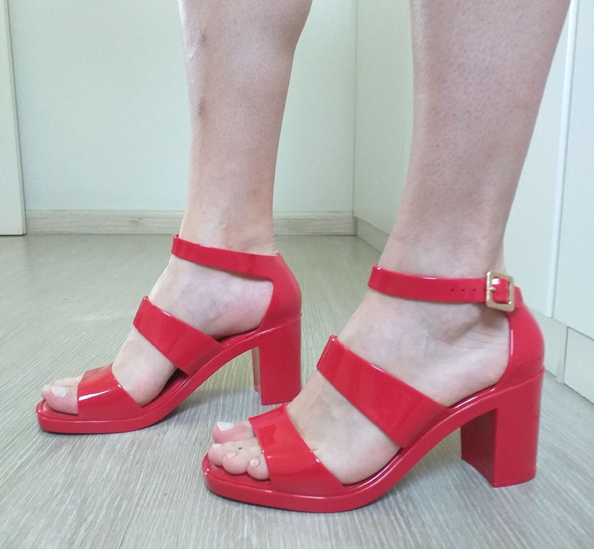 Melissa Model Vermelha | Sandália Feminina Melissa Usado 41418066 | enjoei