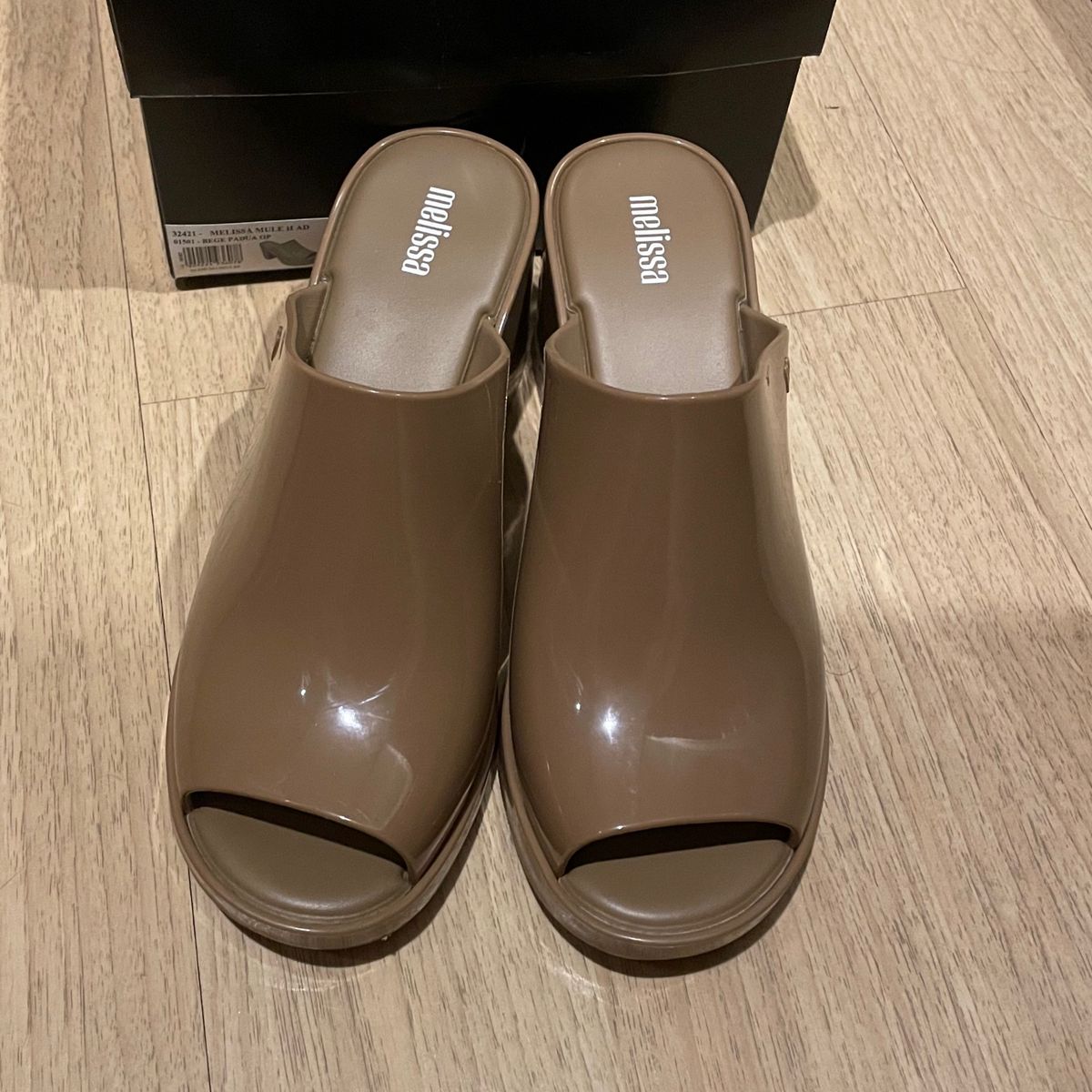 Melissa Mule Bege | Sandália Feminina Melissa Usado 83522048 | enjoei