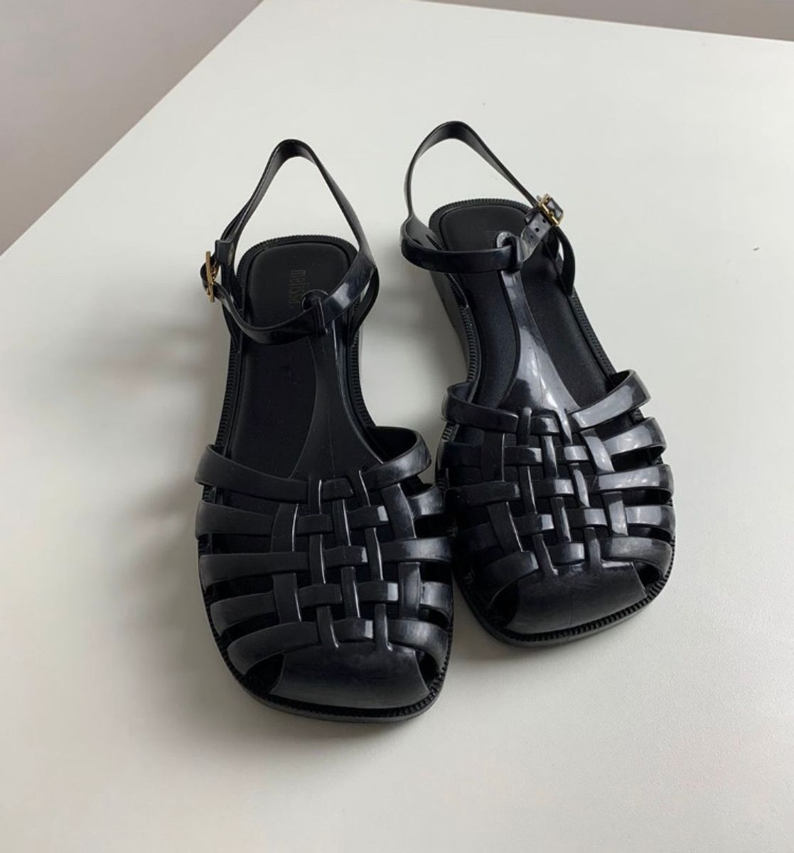 Melissa Possession Preta Tamanho 37 Original Usada | Sandália Feminina ...