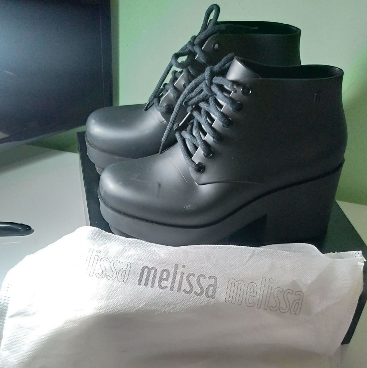 Melissa Stellar Plataforma Preta | Bota Feminina Melissa Usado 82125141 | enjoei