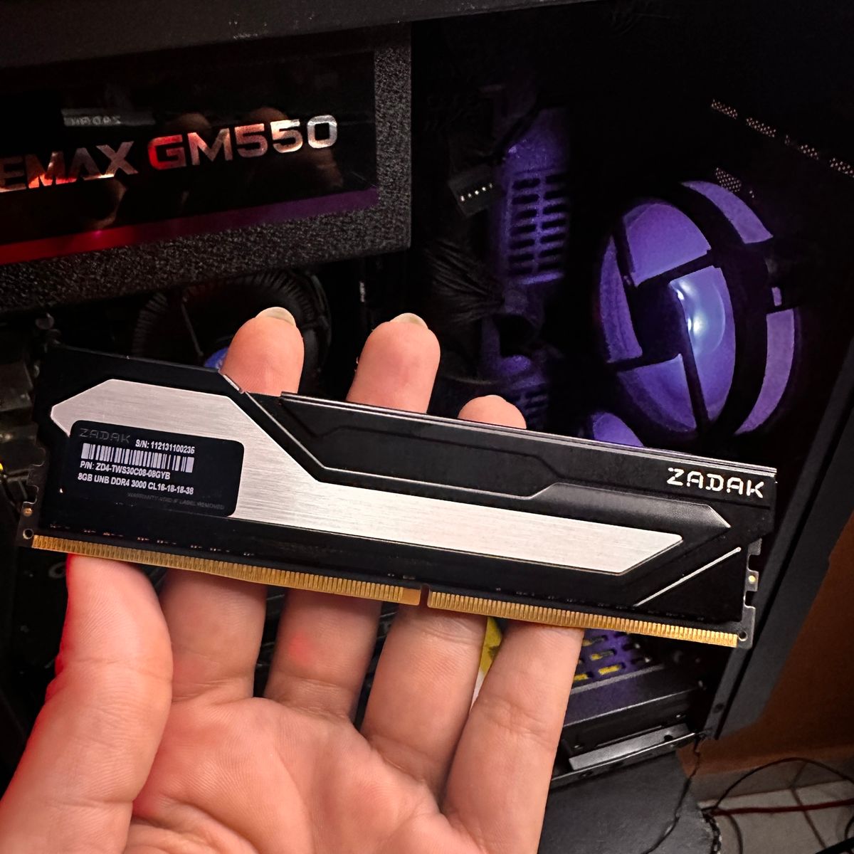 Memória Ram Ddr4 8gb 3000mhz Zadak | Item Info & Eletro Zadak Usado ...