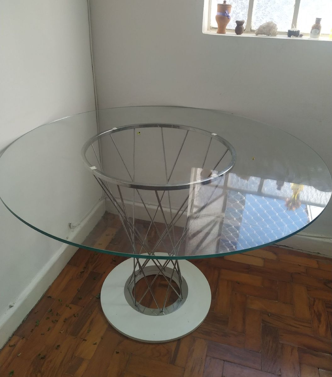 Mesa de Jantar de Vidro | Mesa Usado 71740641 | enjoei