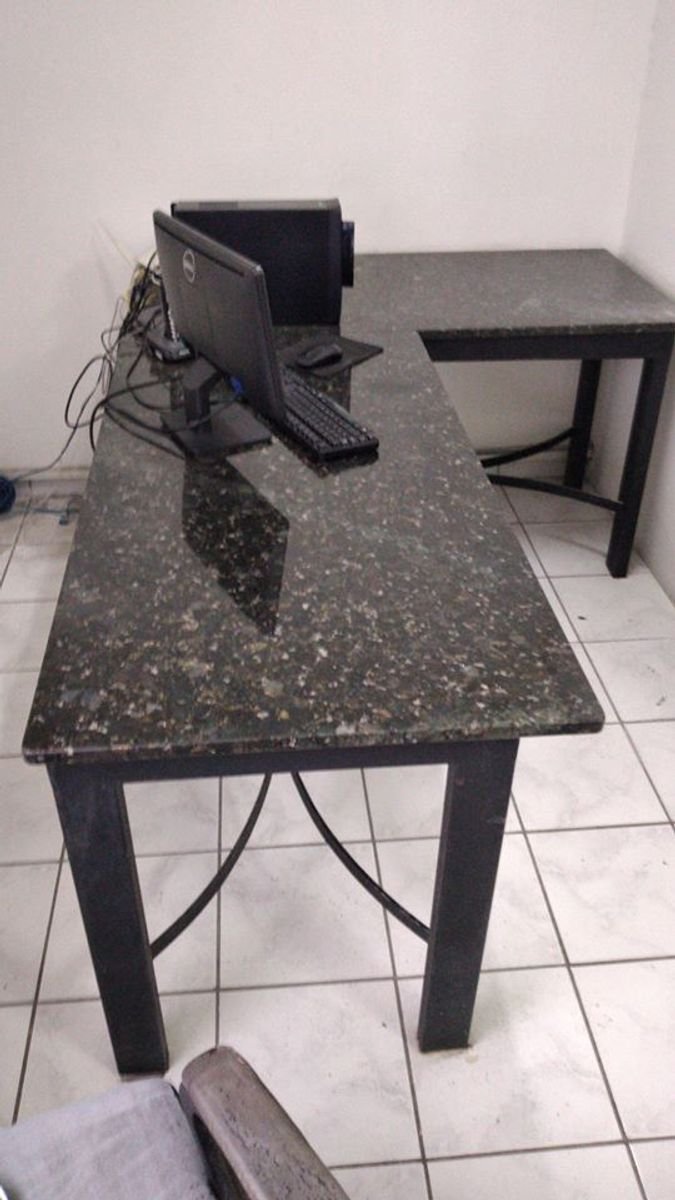 Mesa de Mármore para Escritório | Cacareco Mármore Usado 45297139 | enjoei
