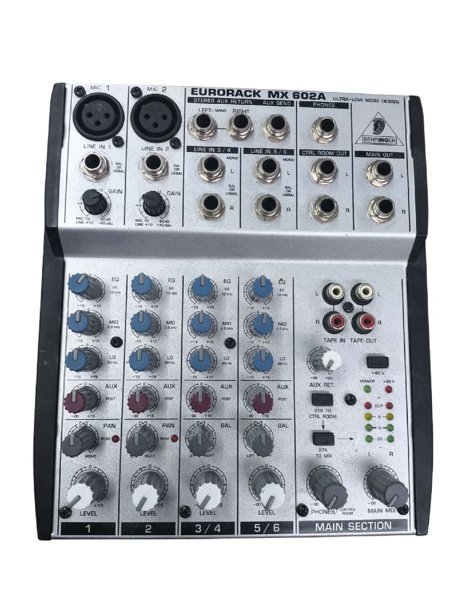 Mesa de Som Behringer Eurorack Mx602a | Item Info & Eletro Behringer ...