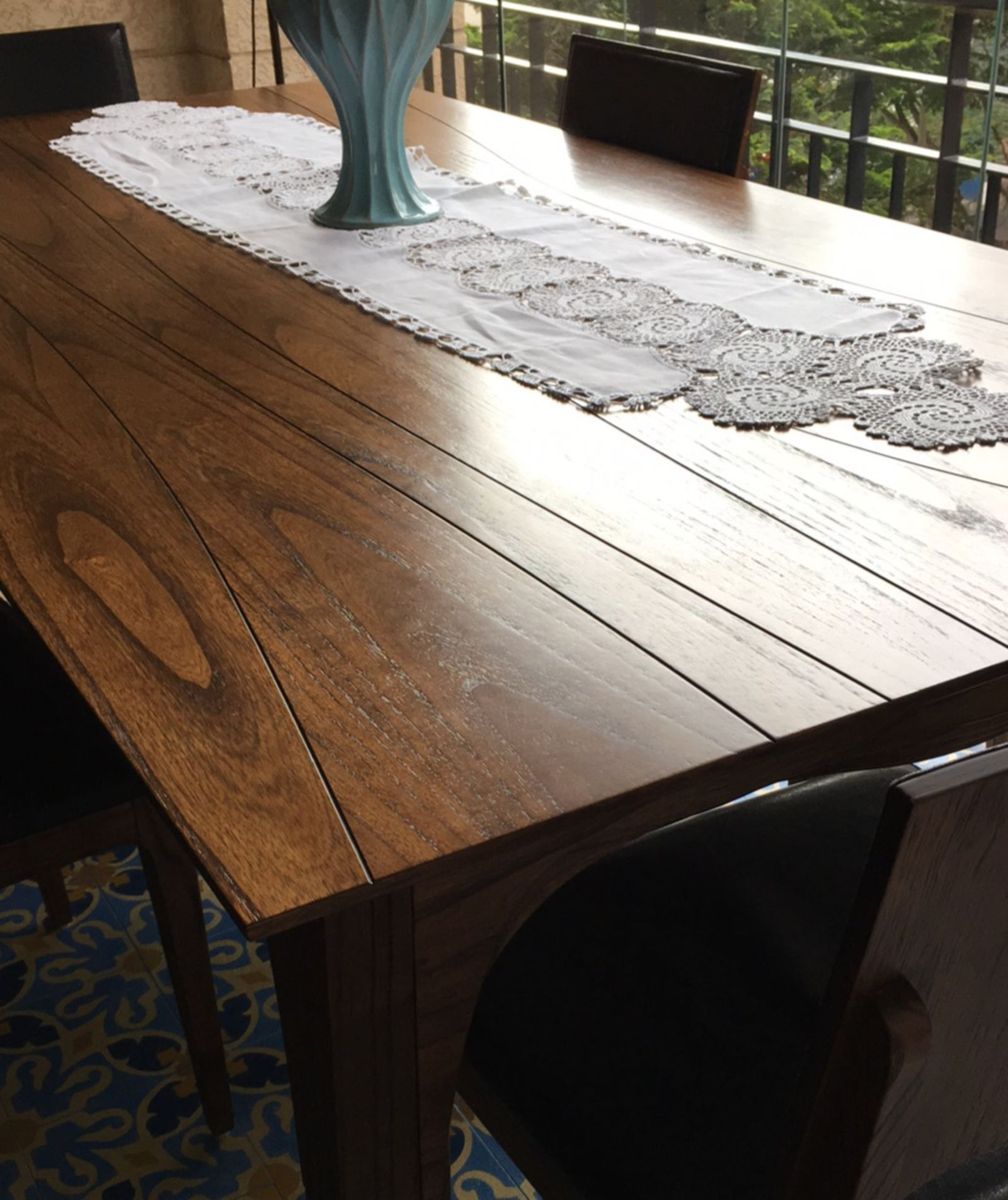 Mesa Maciça Clami Design com 6 Cadeiras | Mesa Clami Design Usado ...