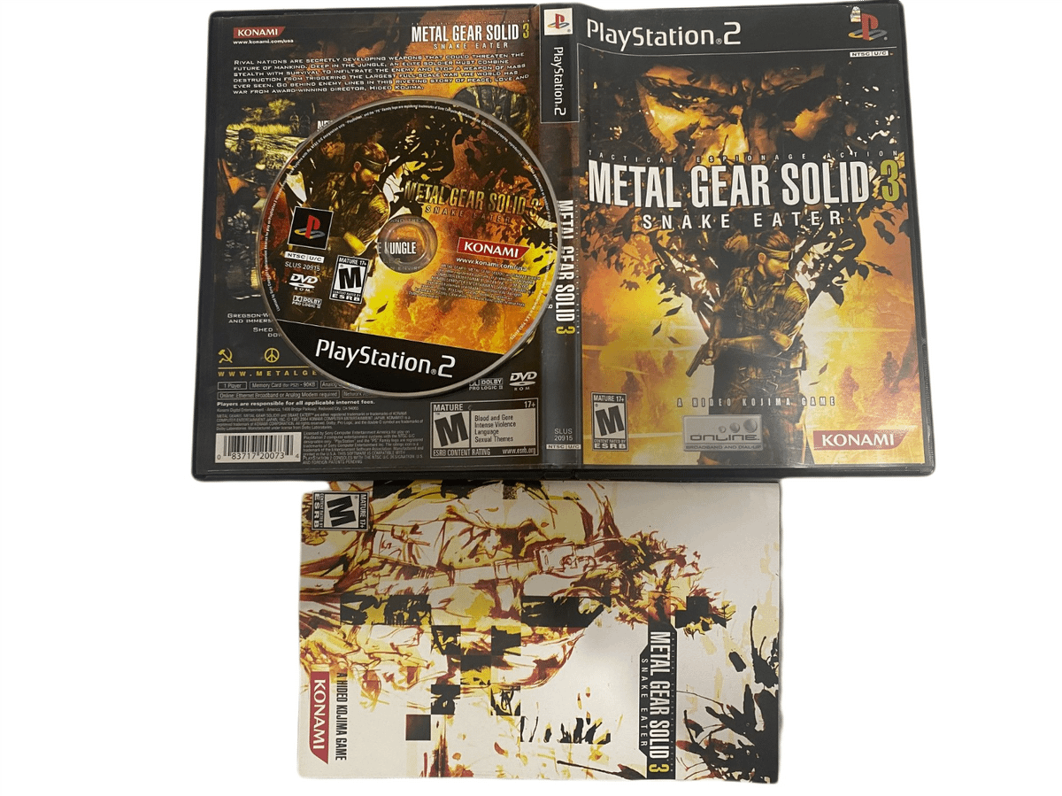 Metal Gear Solid 3 Snake Eater Ps2 Original Envio Ja! | Jogo de ...