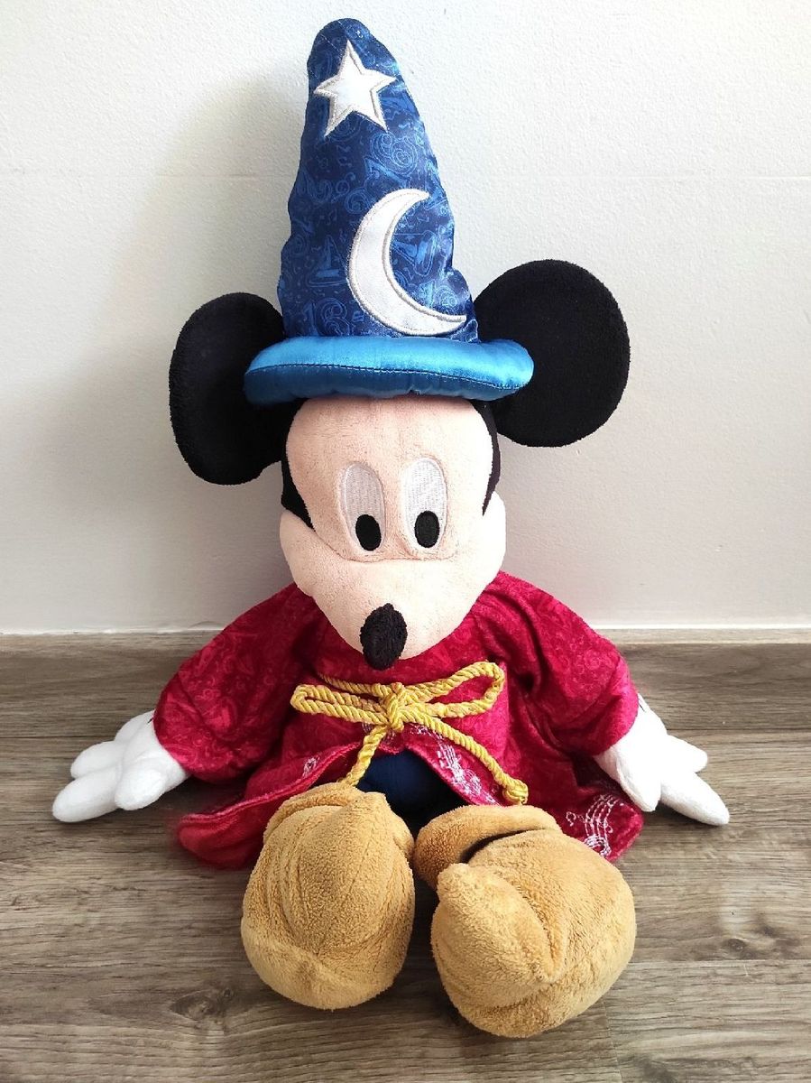 Mickey Feiticeiro Mago 60cm Disney Parks | Pelúcia Disney Usado ...