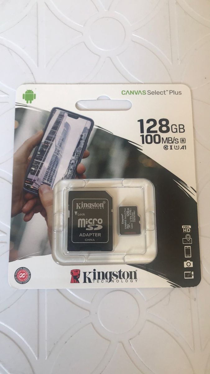Cartão de Memória Kingston Microsd Canvas Select Plus 128gb Classe 10 ...