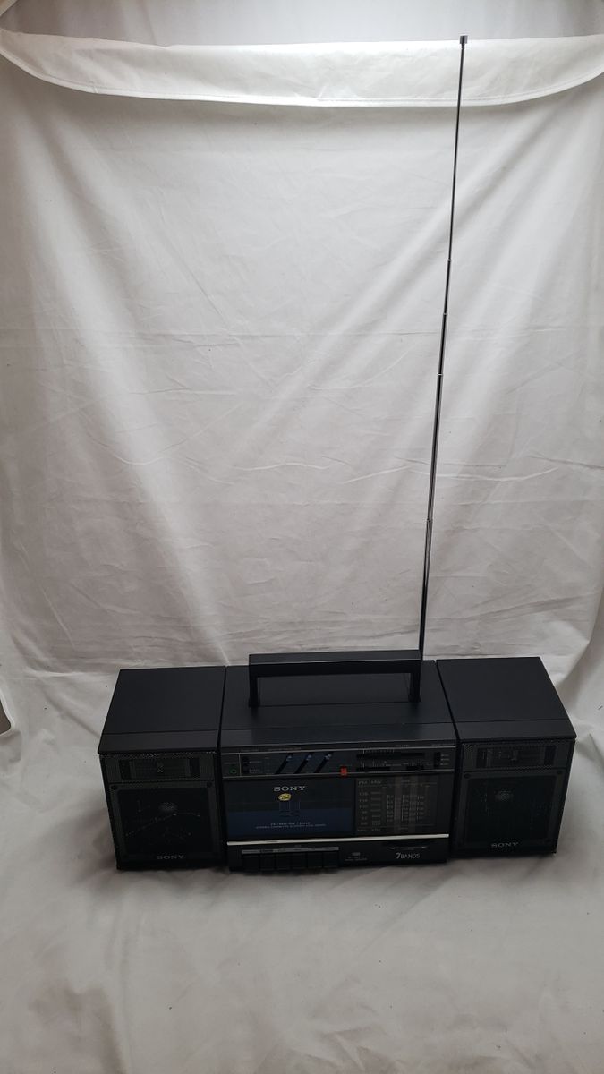 Micro System Boombox Sony Cfs 3000sbs Anos 80 | Item de Música Sony ...