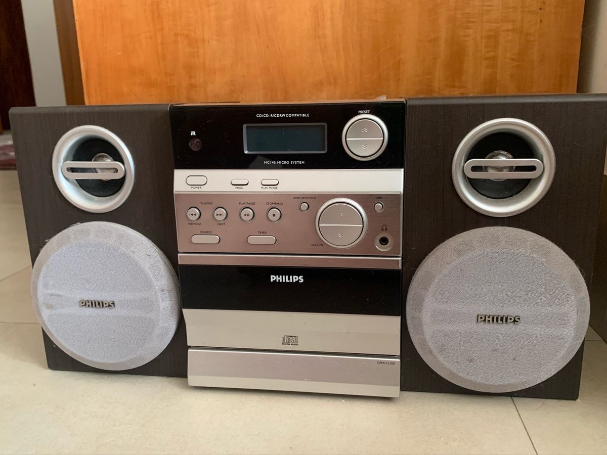 Micro System Philips com Todas As Partes Funcionando | Item de Música ...