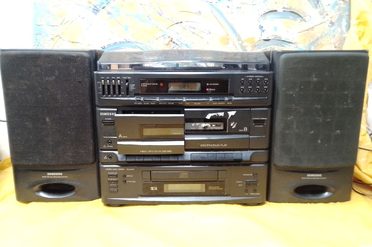 Micro System Samsung (defeitos Leia) | Item de Música Samsung Usado ...