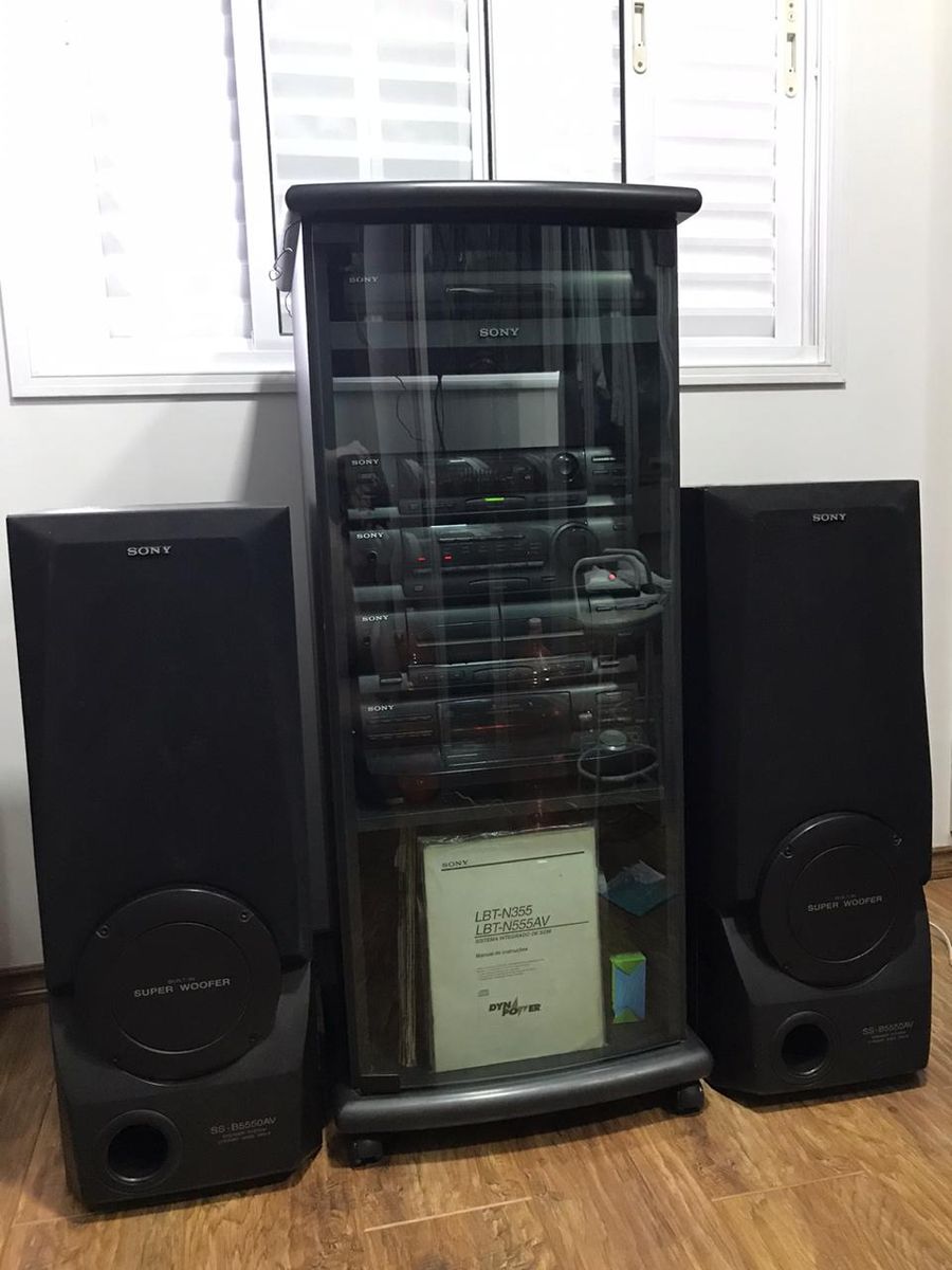 Micro System Sony Lbt N555av Completo (colecionador) Funcionando Tudo! | Item Info & Eletro Sony ...