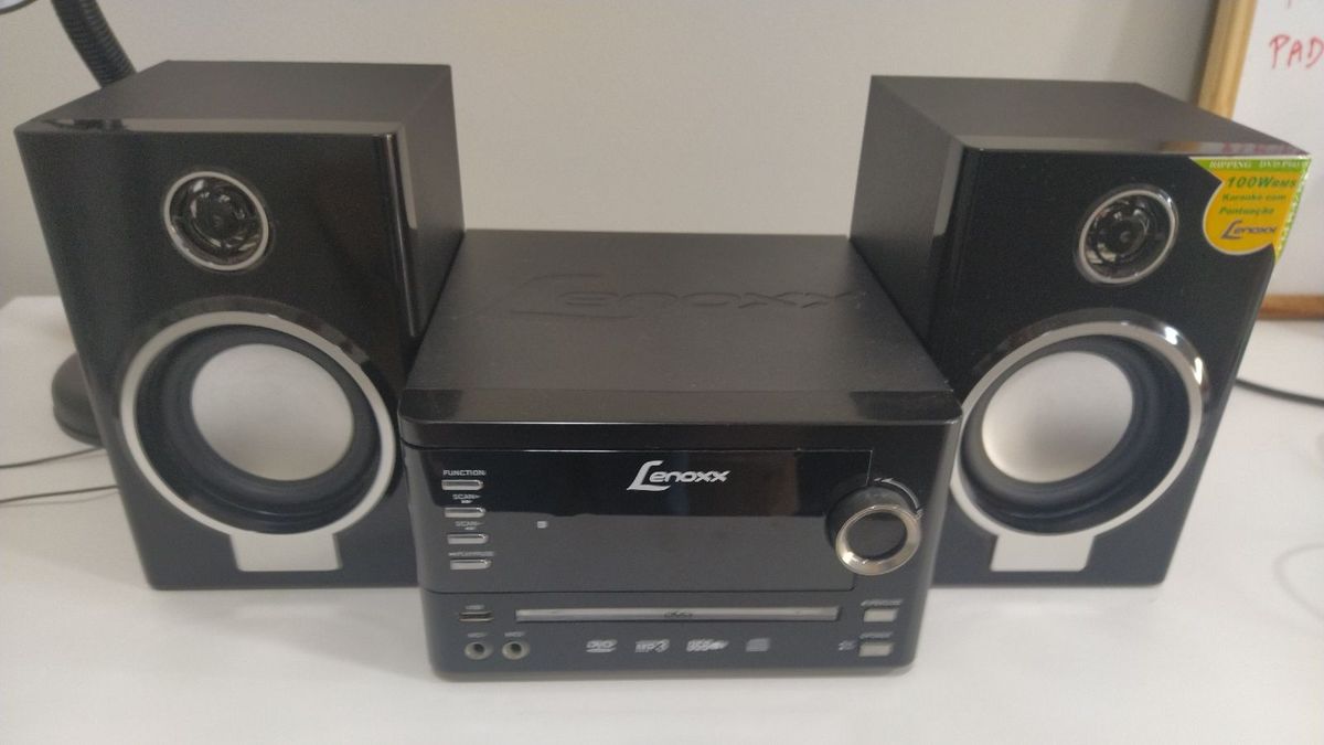 Micro Systen Dvd Player Lenoxx, Karaokê com Pontuação - Md -207a ...