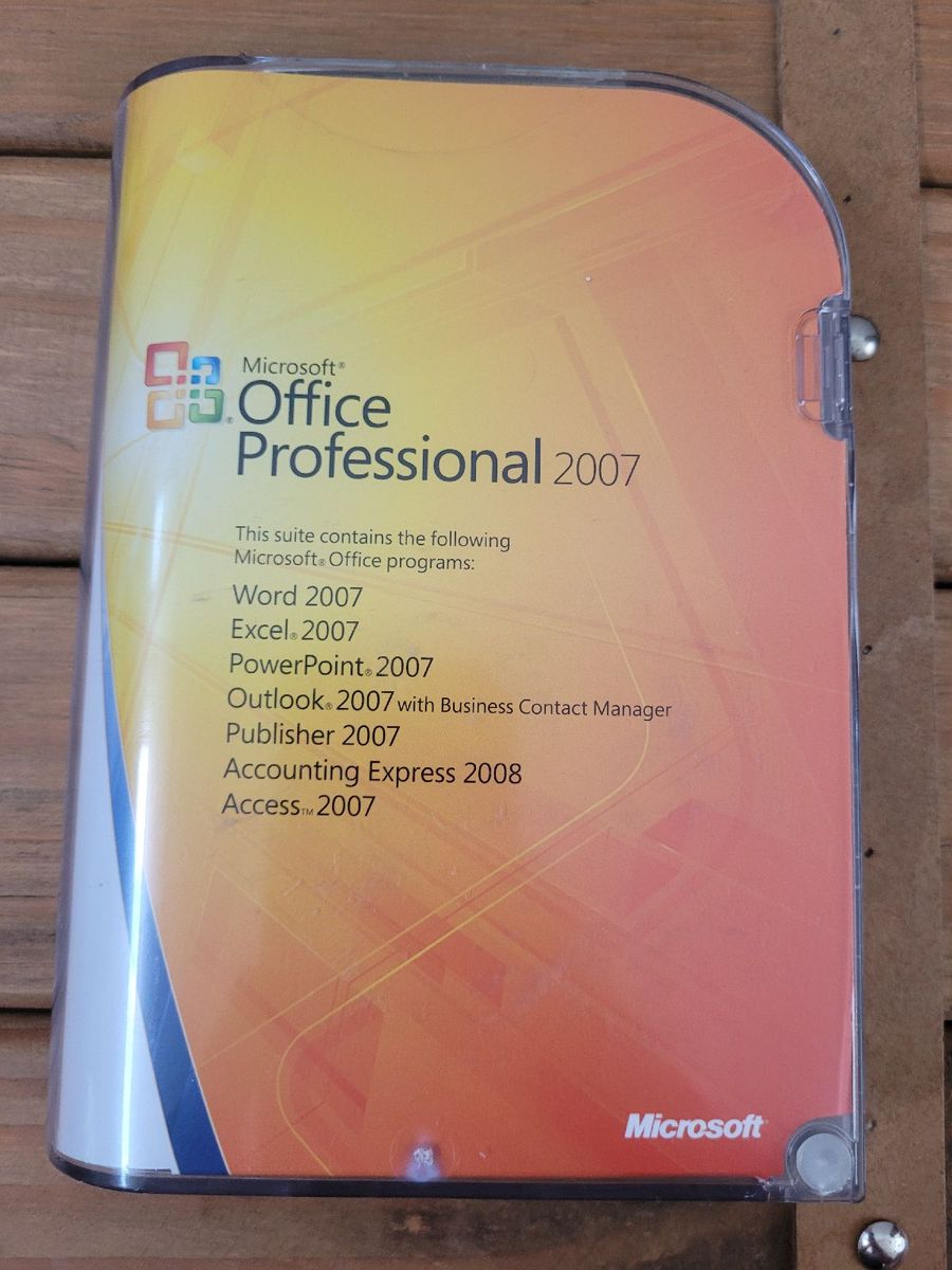 Microsoft Office Professional 2007 | Item Info & Eletro Microsoft Usado ...
