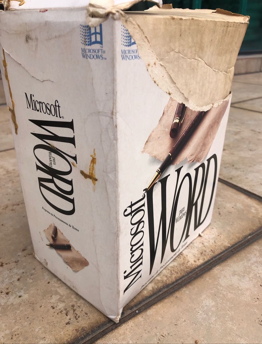Microsoft Word. Original. Década 1990. com Disquetes de Instalação 3 1/ ...