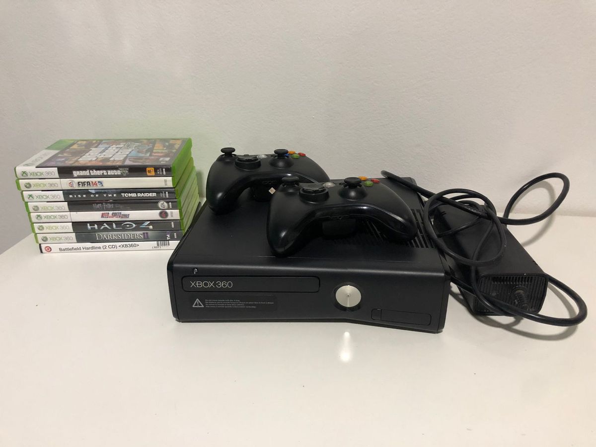 Microsoft Xbox 360 Slim 250gb Standard Cor Matte Black | Console de ...