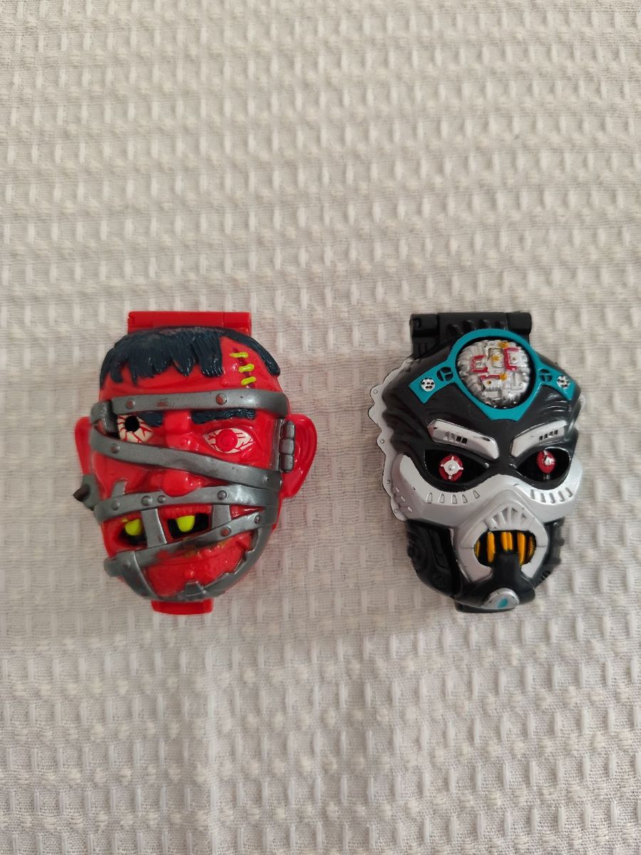 Mighty Max Horror Heads - Robot Invader e Lockjaw | Produto Vintage e ...