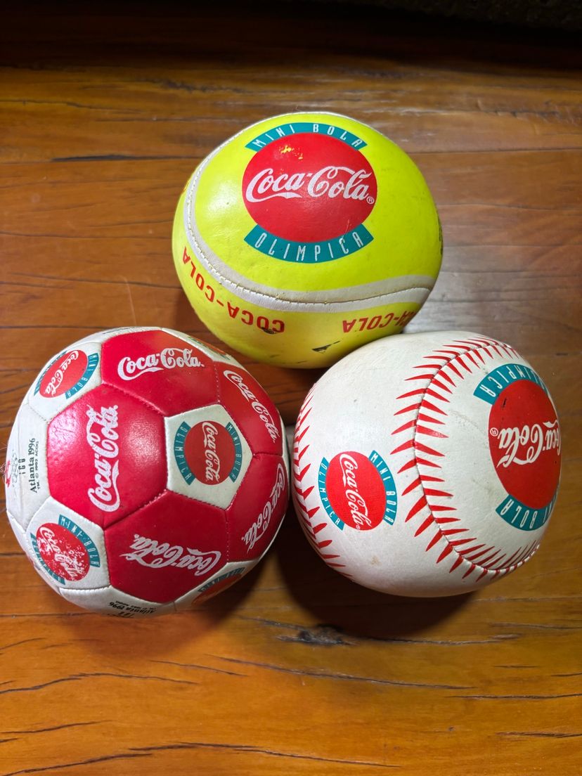 Mini Bola Coca-cola Olimpíadas de Atlanta 1996 | Brinquedo para Bebês ...
