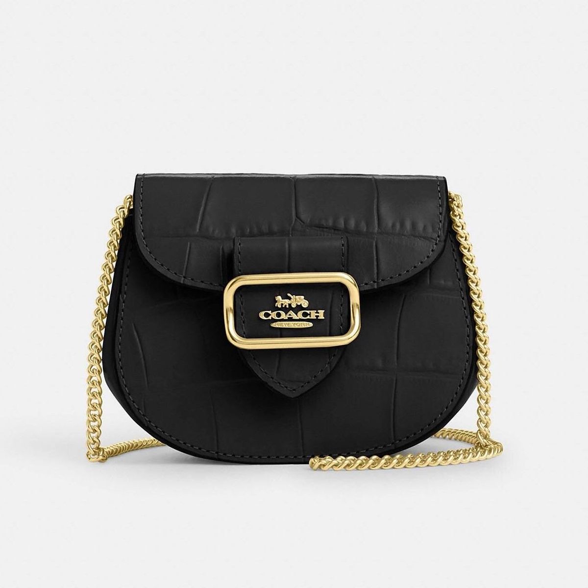 Mini Bolsa Coach Morgan Preta | Produto Feminino Coach Nunca Usado ...