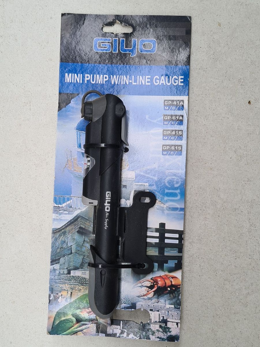 Mini Bomba de Ar para Bike Reversível Manômetro Pressão Gyio Gp-41 ...