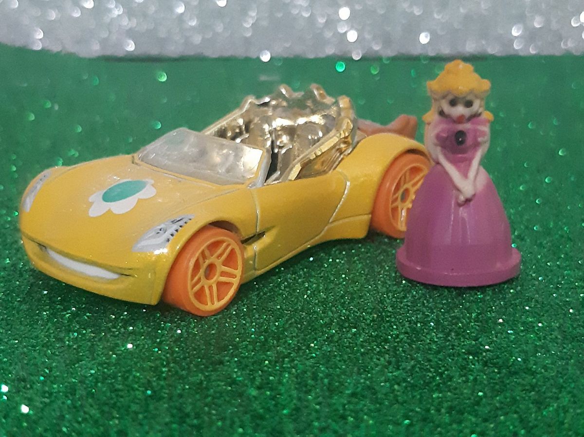 Mini Boneco Princesa Super Mário Bross Carrinho Não Incluso Leia ...