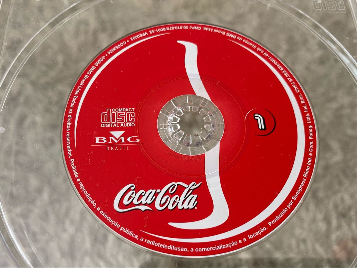 Mini Cd Coca Cola Vermelho (rock Nacional) | Item de Música Coca Cola ...