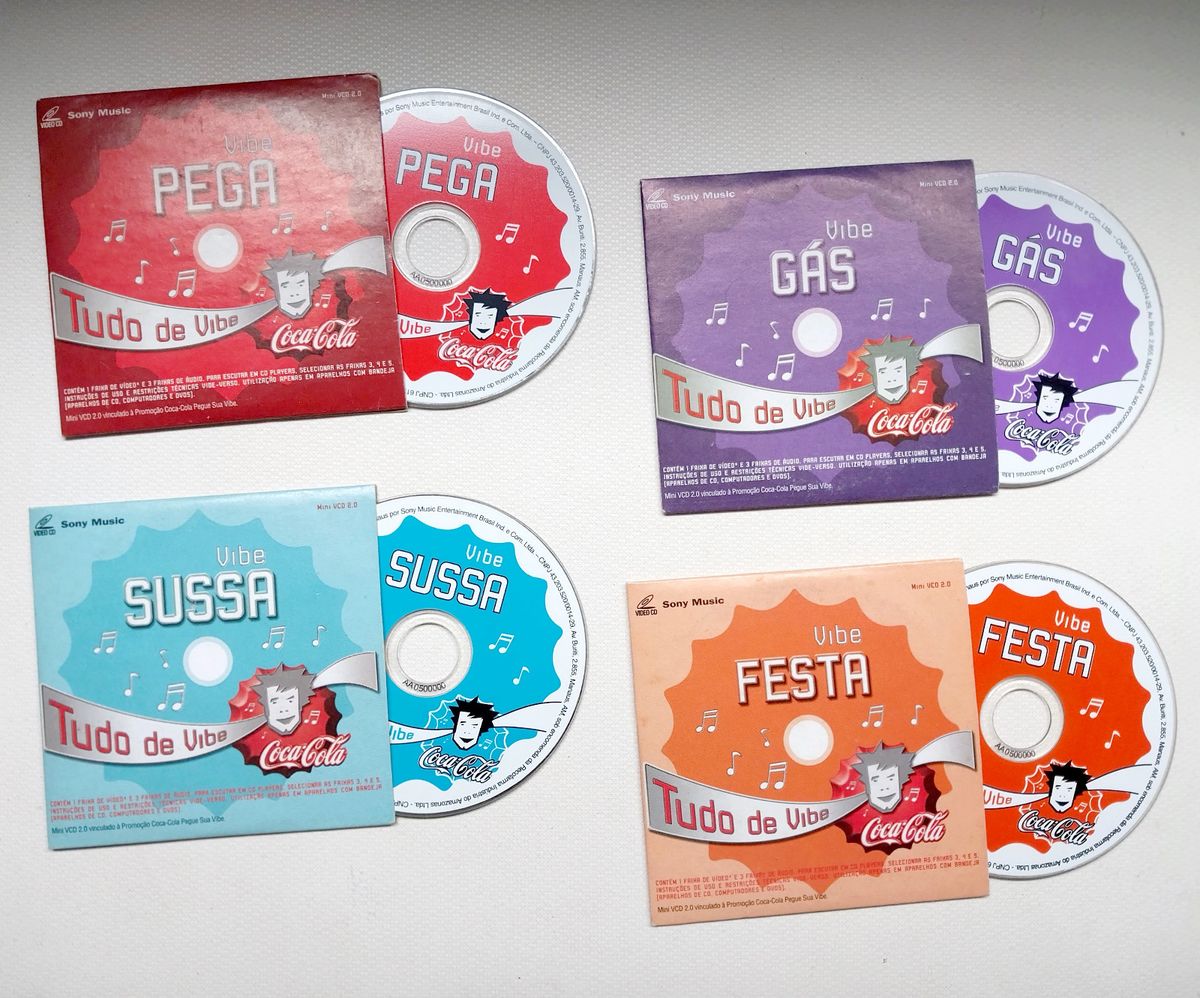 Mini Cd Promoção Coca-cola Pegue Sua Vibe (anos 2000) | Item de Música ...