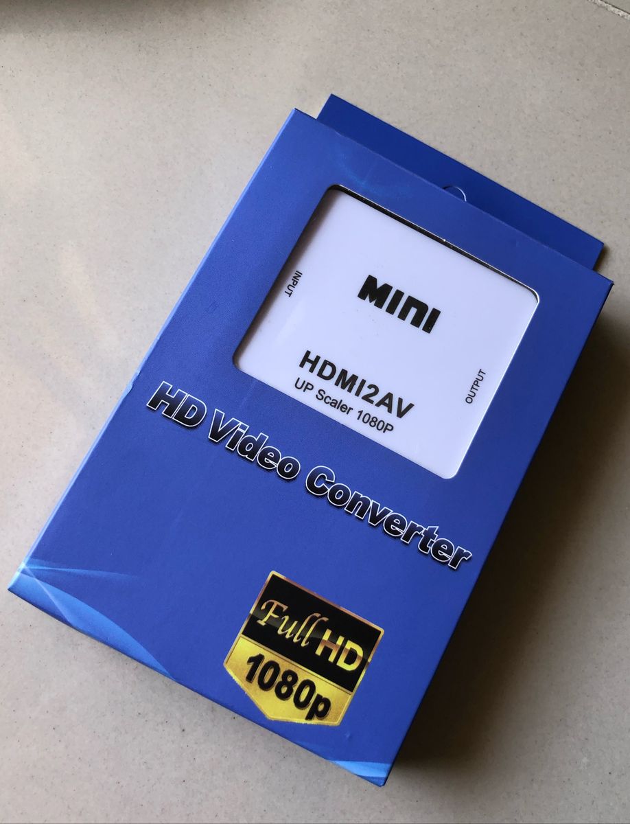 Mini Conversor Hd de Vídeo Entrada Hdmi Saída Av Rca | TV e Display ...