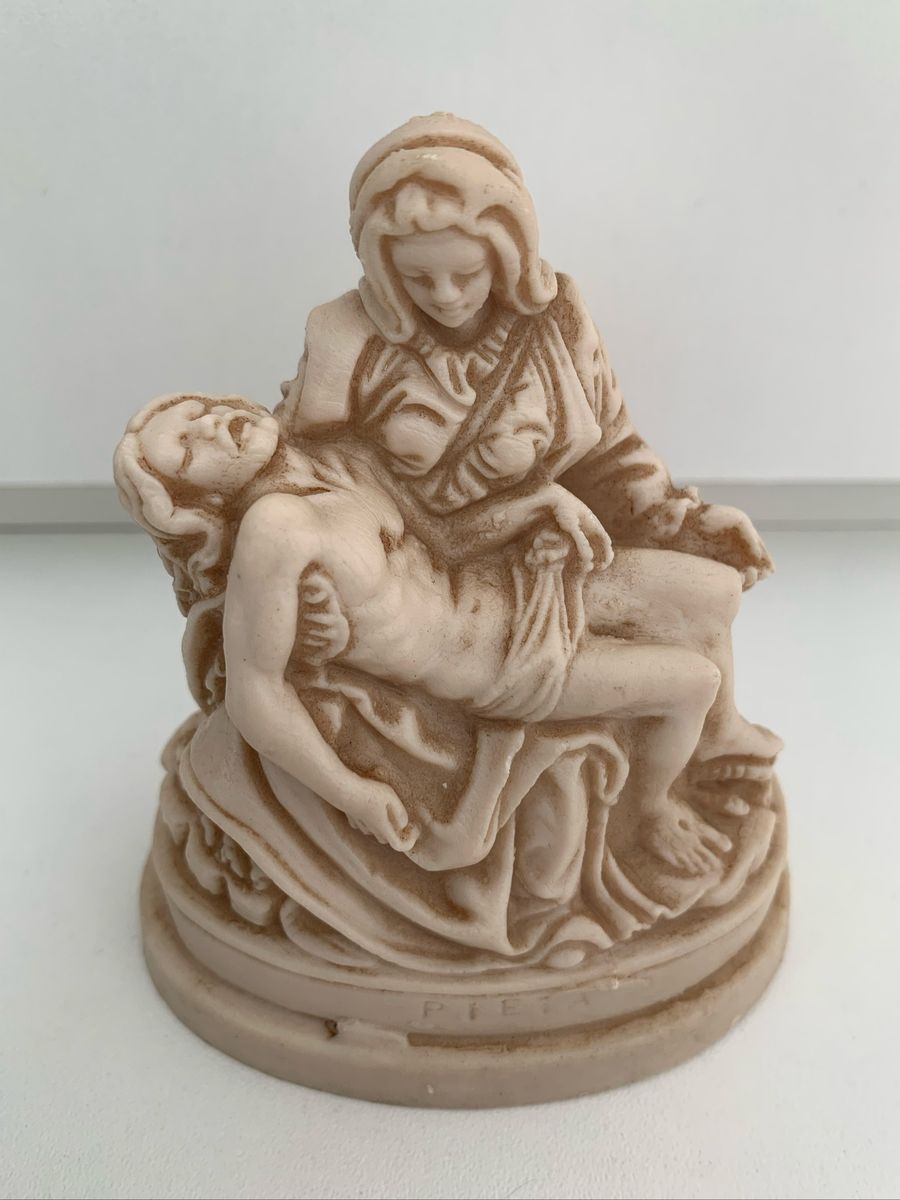 Mini Escultura La Pietà - Michelangelo - Roma | Móvel de Antiquário ...