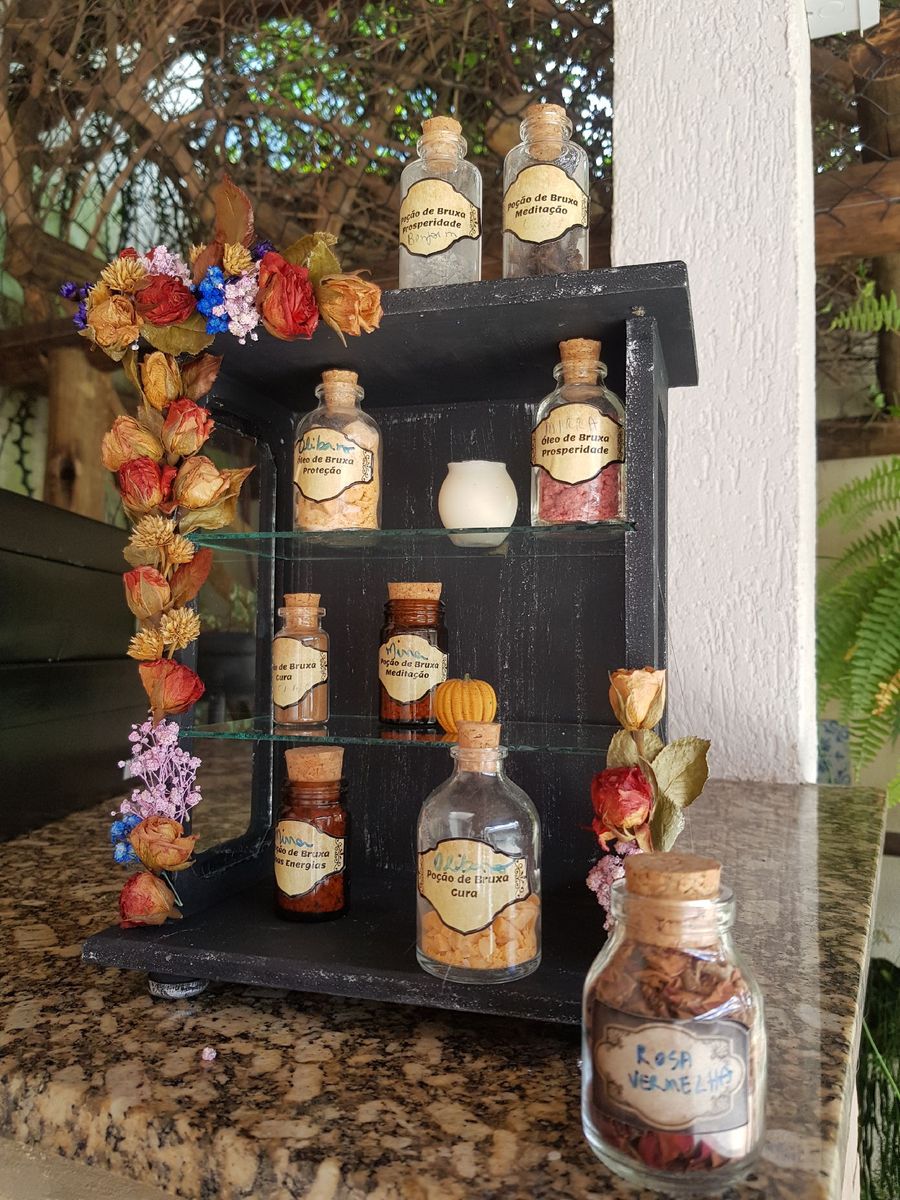 Mini Estante de Bruxa | Item de Decoração A Casa Das Bruxas Nunca Usado ...