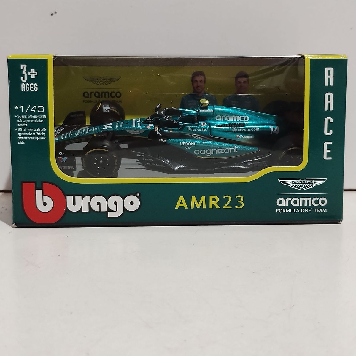 Mini F1 Aston Martin Amr 23 Fernando Alonso | Cacareco Burago Nunca ...