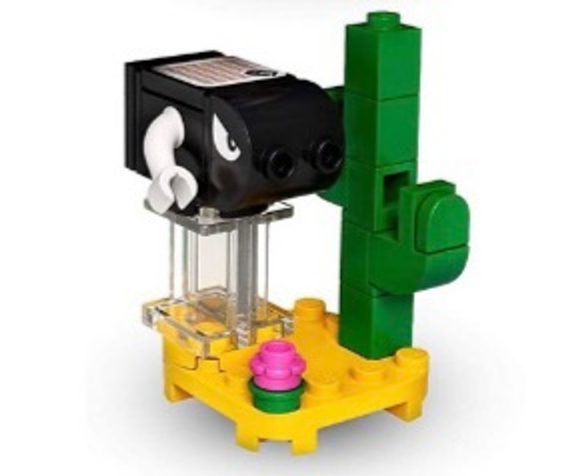 Mini Figure Lego Série Mario Bros Modelo Bullet Bill | Brinquedo Lego ...