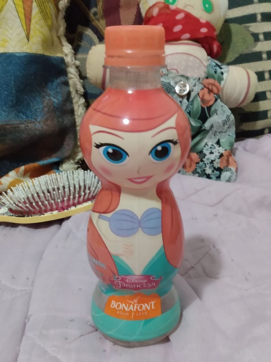 Mini Garrafinha Bonafont 330 Ml Temática Princesa Ariel Usada | Filme e ...