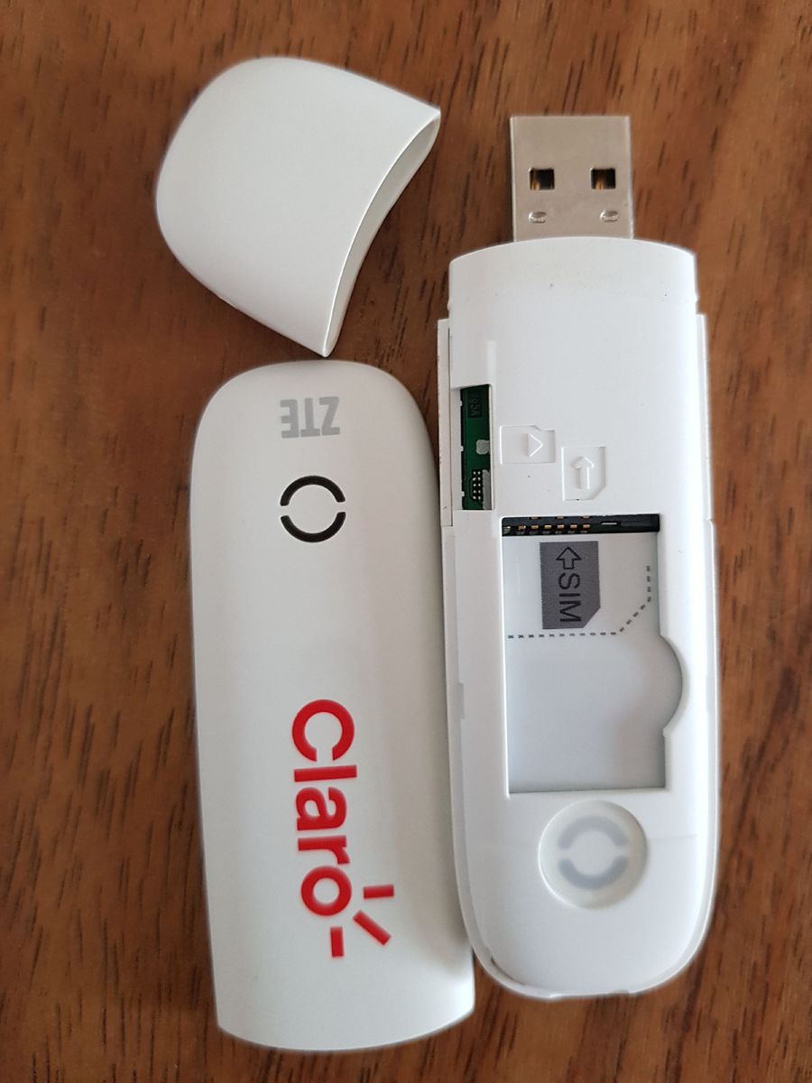 Mini Modem 3g Zte Mf190 Usb 2.0l Claro | Item Info & Eletro Zte Usado ...
